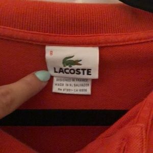 Lacoste | Shirts | Orange Mens Lacoste Polo | Poshmark